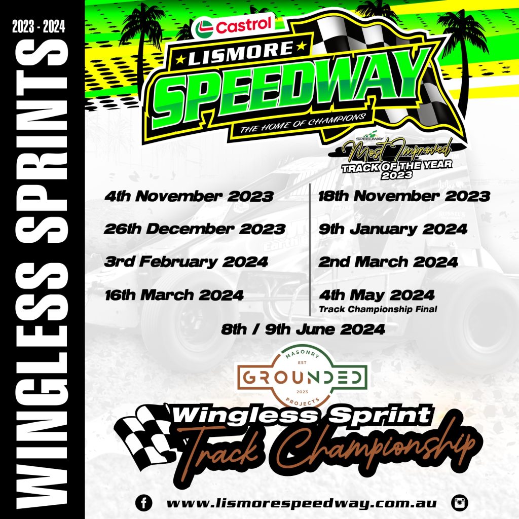 3 Wingless Sprints 2023 2024 Calendar Wingless Sprints Lismore Speedway