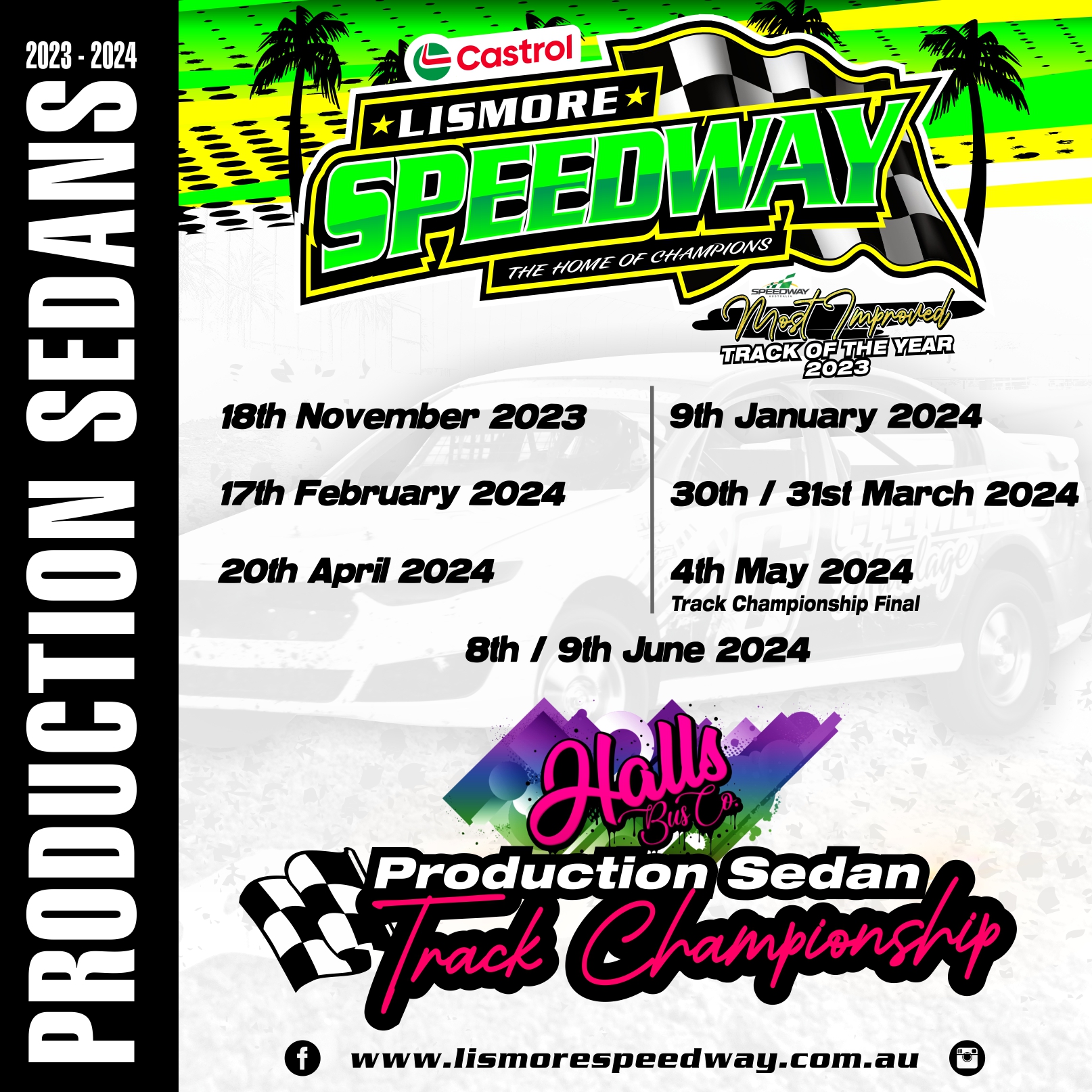 2025-26 Season Calendar – Lismore Speedway